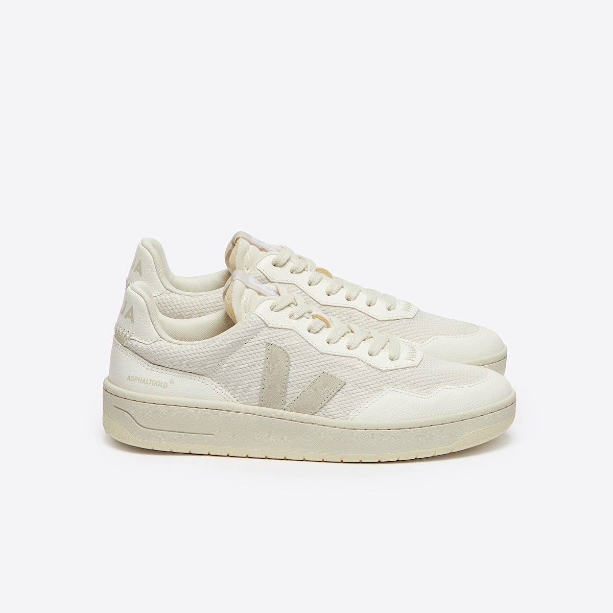 Womens VEJA V-90 ALVEOMESH Sneakers X Asphaltgold Gravel – Style and ...